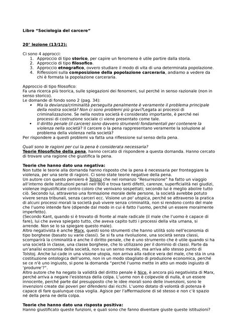 Sociologia Del Diritto E Della Pena Libro Sociologia Del Carcere 20