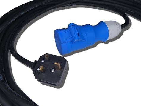 5m 230v 13a Plug Top To Commando Socket Adaptor 5m 230v 13a Plug Top To Commando Socket Adaptor