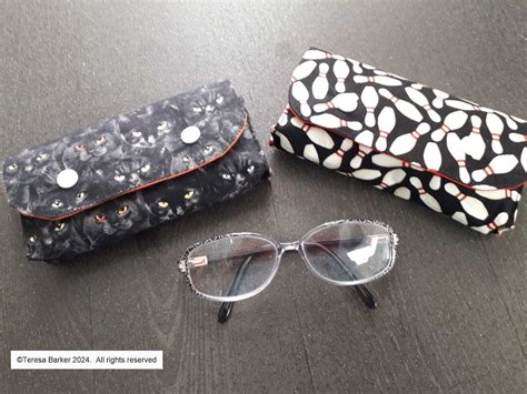 Fabric Glasses Case Secured With Poppers Can Also Be Used As A Bag