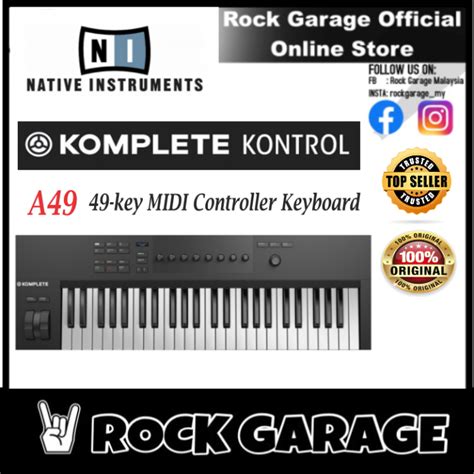 Native Instruments Komplete Kontrol A49 49 Key Midi Controller Keyboard