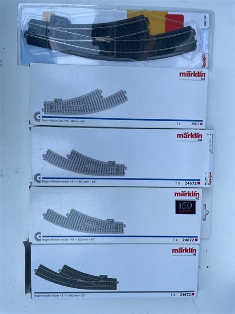 Märklin H0 24671 24672 20671 Tracks 5 curved C track Catawiki