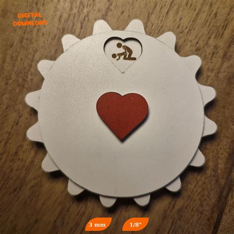 The Sex Spinner Action Wheel Svg File Laser Valentine Love Toy T