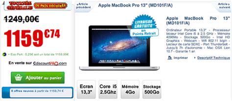 Consomac MacBook Pro 13 Et 15 Retina En Promo