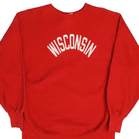 Vintage Reverse Weave Wisconsin University Champion S Gem