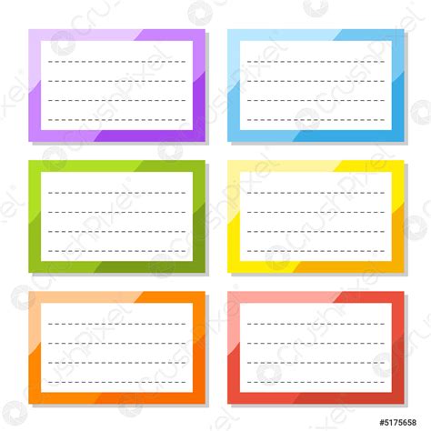 Set Stickers For Design Empty Template Name Tags Gift Labels Stock