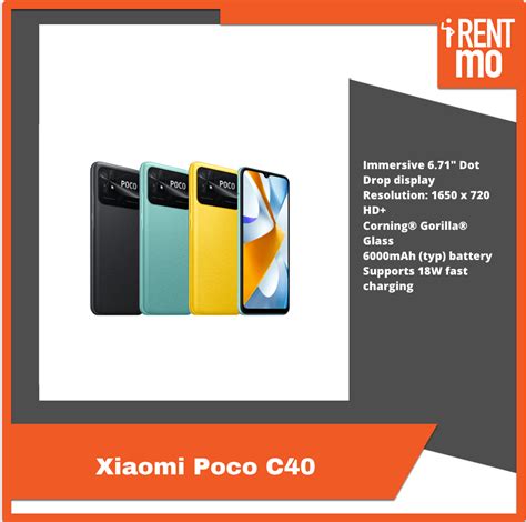 Xiaomi Poco C40 Buy Rent Pay In Installments