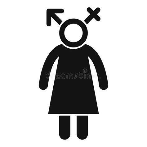 Gender Identity Icon Simple Vector Female Diversity Stock Vector