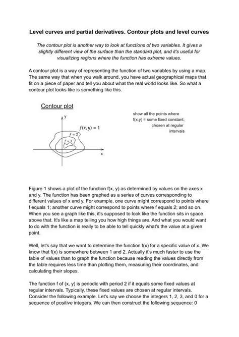 Visualizing Functions Contour Plots And Level Curves Massachusetts Institute Of Technology