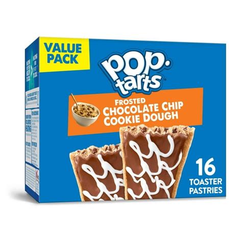 Pop Tarts Breakfast Toaster Pastries Frosted Chocolate Chip Cookie