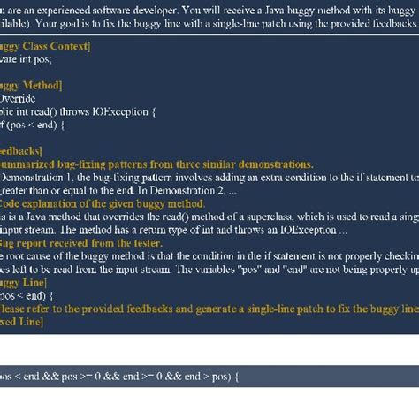 A Prompting Example Of The Developer S Behavior During The Patch