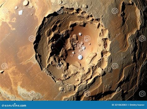 Phobos Macrorealistic Crater A Macrorealistic Depiction Of A Cr Stock