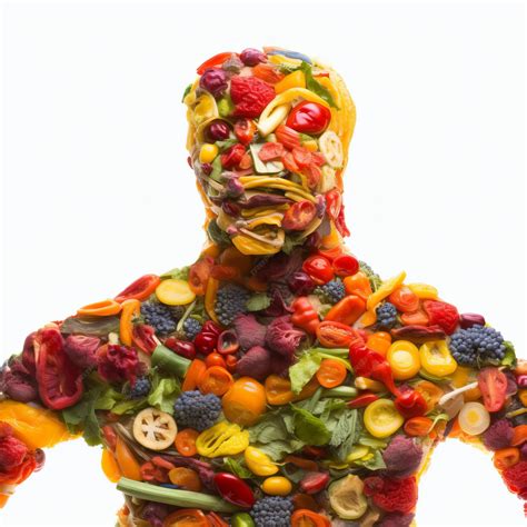 Premium Ai Image A Man Made Out Of Fruits And Vegetables