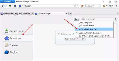 Cara Install Imacros Di Browser Pale Moon Extension Siap Pakai