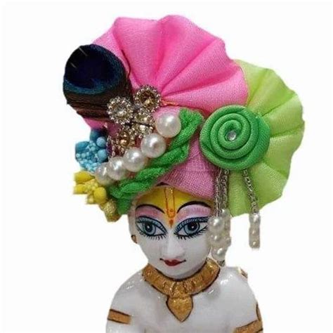 Satin Silk Laddu Gopal Mukut At Rs 45 Piece Laddu Gopal Pagdi In