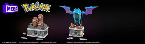 Mega Pokémon Bouwset Van Actiefiguur Mini Motion Dugtrio Met Opduikende Beweging 343