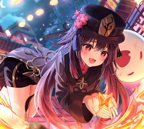 Ellaje Hu Tao Genshin Impact Genshin Impact 1girl D