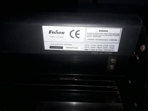 Plotter De Recorte Foison Modelo C24 Com Pedestal Funcionando Perfeita