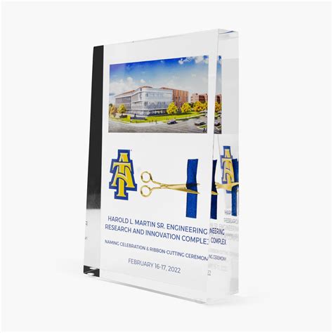 Custom Lucite Wedge Embedment Crystal Images Inc