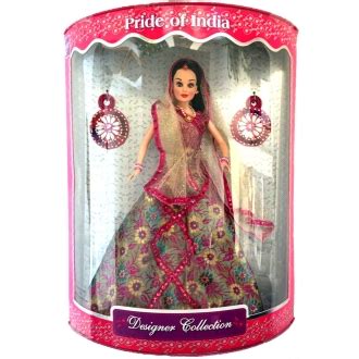 High Quality Bendable Barbie Doll In Traditional Indian Clothing Lehnga Choli