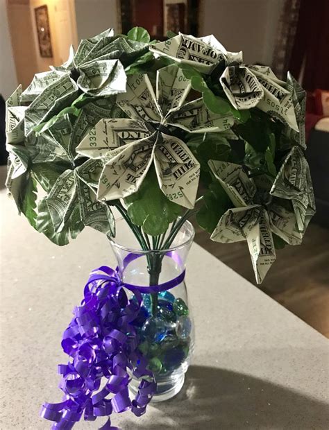 Money Bouquet Origami Tutorial