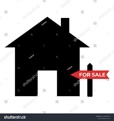 House Sale Sign Vector Illustration Stock Vector Royalty Free