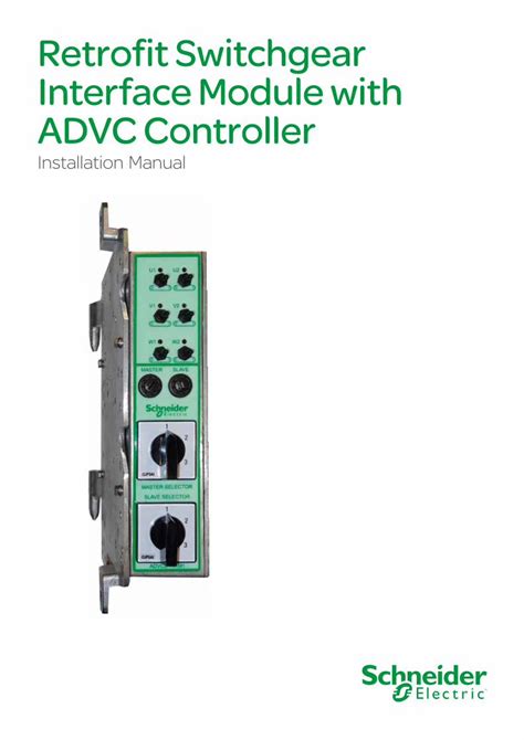 Pdf Retrofit Switchgear Interface Module With Advc Controller