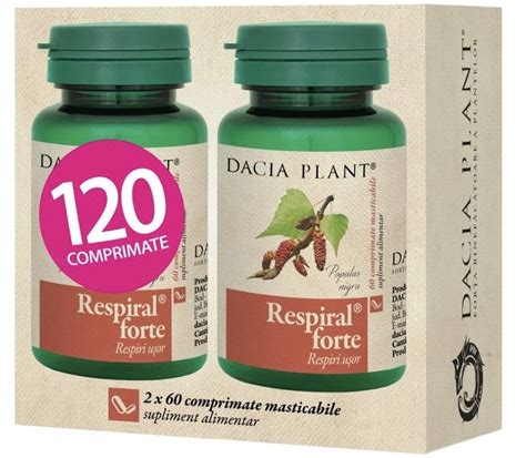 Respiral Forte Comprimate Masticabile 120cpr