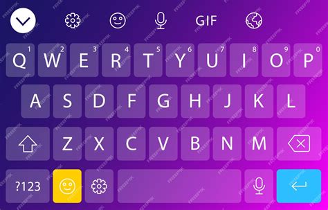 Premium Vector Modern Keyboard Of Smartphone Qwerty Mobile Keyboards