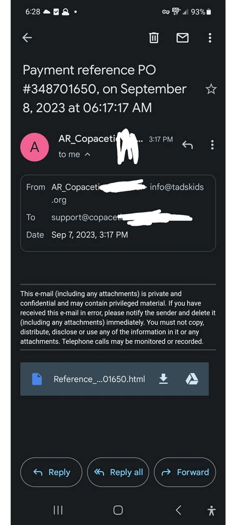 I Recently Received This Suspicious Emailattachment To My E Commerce