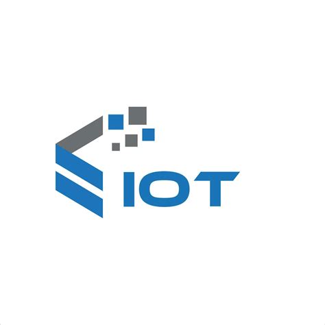 Iot Letter Logo Design On White Background Iot Creative Initials