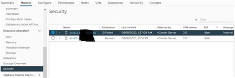 Solved VMware ESXi 7 Host Tpm Attestation Failed With Internal Failure On Vcenter Why