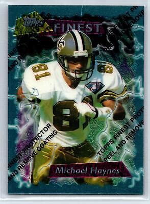 Michael Haynes 1995 Topps Finest New Orleans Saints 95 With Coating Ebay