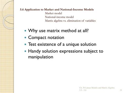 Ppt Ch 5b Linear Models And Matrix Algebra Powerpoint Presentation Id 4476759