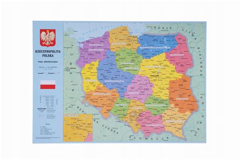 Podkładka na biurko Kreska 47251 mapa Polski 12641471805 Allegro pl