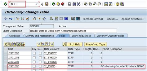 Sap Abap Central Ensure Values Of The Newly Added Fields To The
