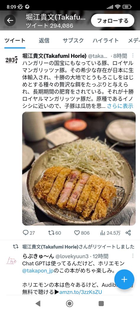 ホリエモン堀江孝文の｢とんかつ定食｣、1万円。 炎の5chまとめ