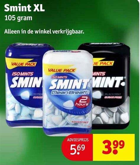 Smint Xl 105 Gram Aanbieding Bij Kruidvat