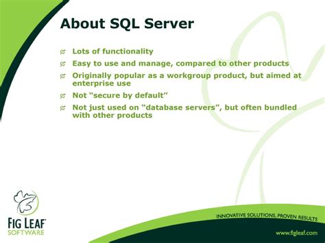 Introduction To Sql Server 2000 Security Ppt Download
