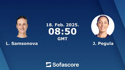 L Samsonova J Pegula Canlı Skor Video Yayını Ve H2h Sonuçları