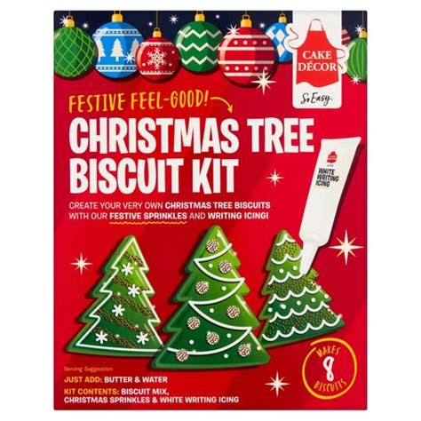 Cake Decor Christmas Tree Biscuit Kit 194g Tesco Groceries