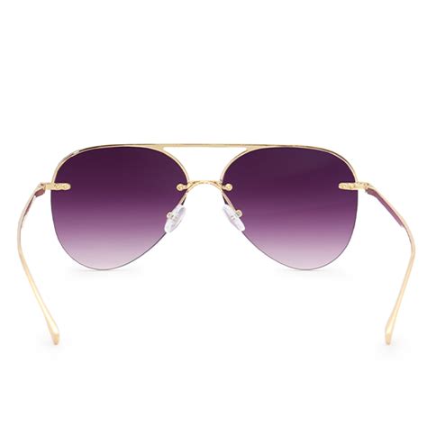 Smaller Megan 2 Purple Aviator Sunglasses Topfoxx