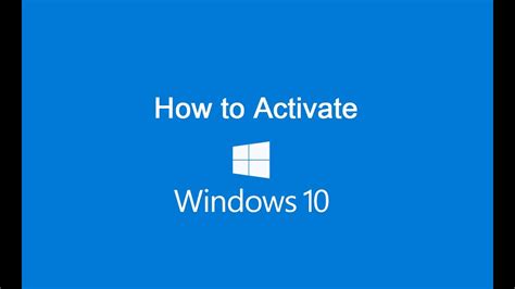 How To Activate Windows 10 [any Version] Youtube