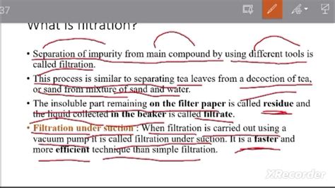 Basic Analytical Techniques Filtration Class 11th Chemistry Youtube