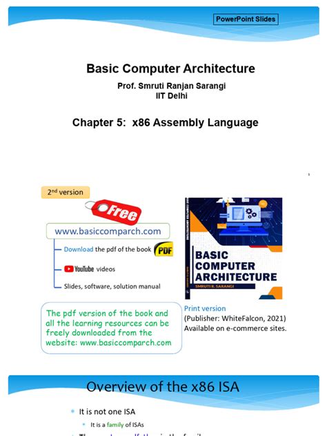 Overview Of X86 Assembly Language Pdf Computer Science X86