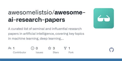Github Awesomelistsio Awesome Ai Research Papers A Curated List Of Seminal And Influential