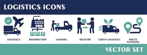 Premium Vector Logistics Icons Containing Logistics Distribution