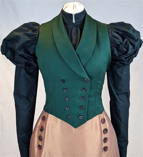 Edwardian Ladies Vests 1890 Sewing Pattern 0220 Size Us 8 30 Eu 34 56
