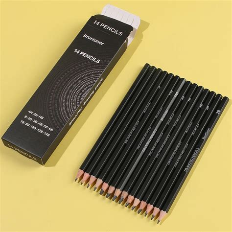 Jual Brutfuner 14pcs Art Drawing Graphite Pencils Pensil Gambar 14b 4h