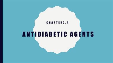 Antidiabetic Drugs Ppt