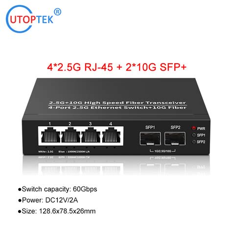 4 Port 2 5g Ethernet Switch 2port 10g Sfp Slot 60g Bandwidth Home Lab
